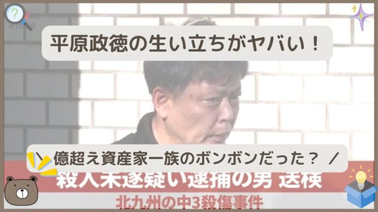 平原政徳の生い立ちがヤバい！億超え資産家一族のボンボンだった？ Trend Watchers！